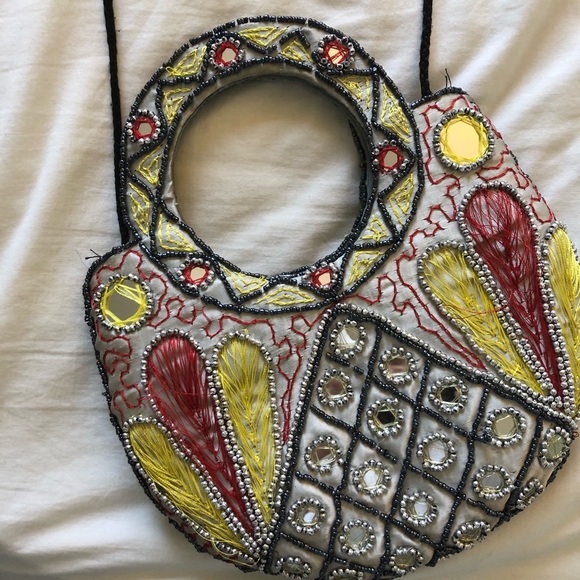 Hand Crafted | Bags | Handmade Beaded Mini Bag | Poshmark